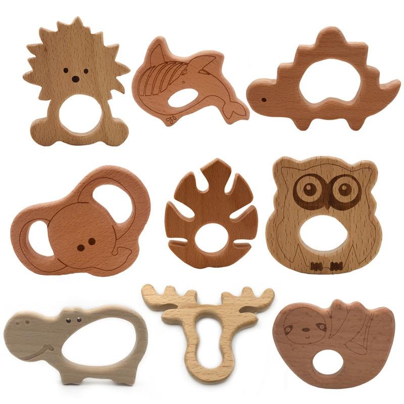 Baby Wooden Teether Cute Animals – Kidy Mommy